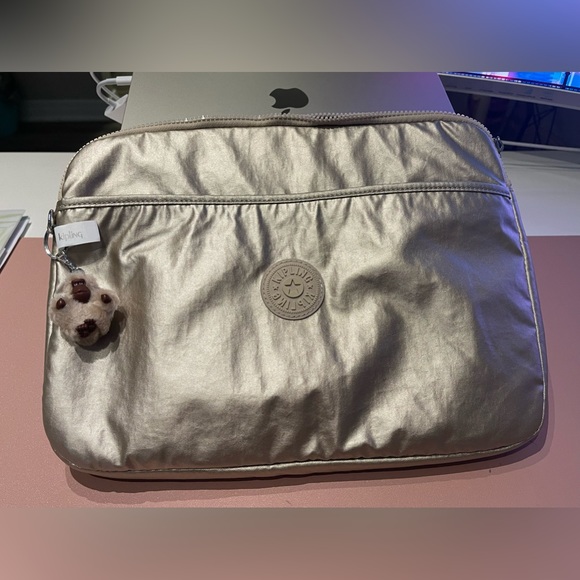 Kipling | Accessories | Kipling Laptop Case 3 Laptop Sleeve Gold | Poshmark